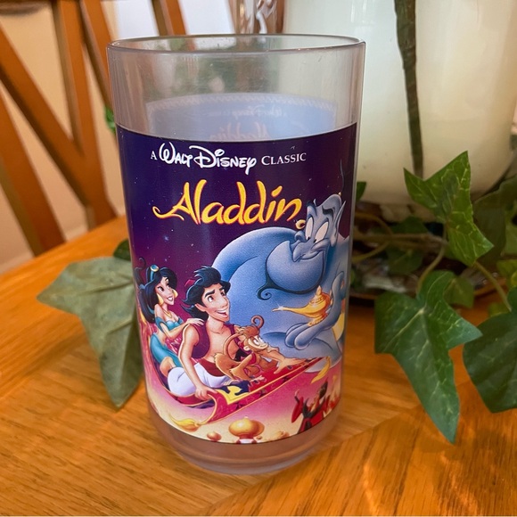 Disney | Other | Vintage Burger King Aladdin Plastic Cup | Poshmark